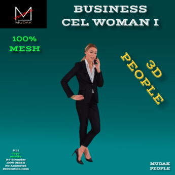 Second Life Marketplace - MUDAK PEOPLE - BUSINESS CEL WOMAN I
